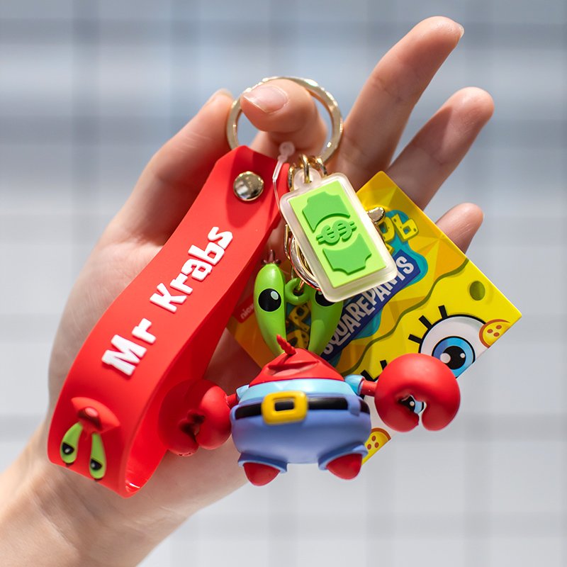 인기 키링 정품 스폰지 보글 열쇠고리 펜던트 만화 - 오너클랜